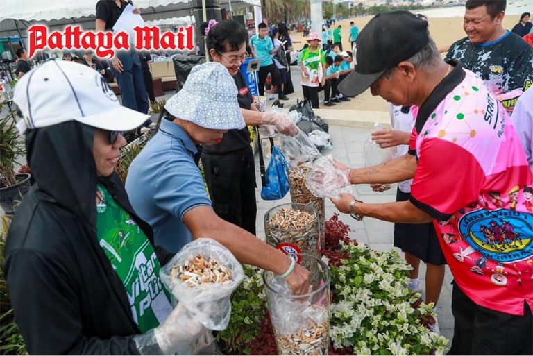 Pattaya launches beach cigarette butt cleanup rally ahead of World No ...