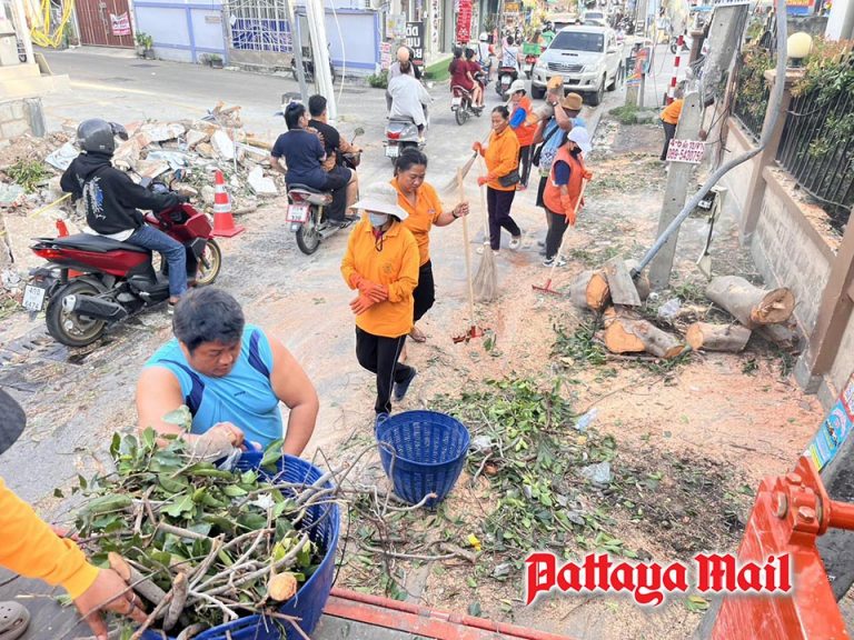 Storm hits Central Pattaya as giant tree and power pole collapse, soi ...