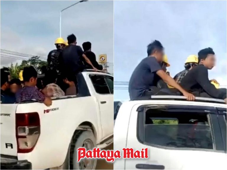 Fears rise after migrant workers filmed riding on roof of speeding ...