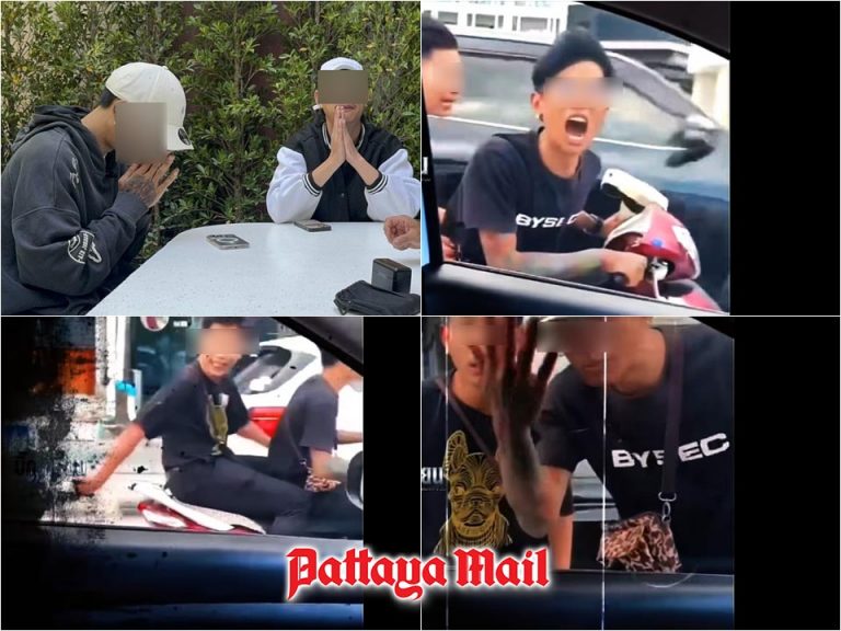 Two men in Pattaya road rage chase claim foreigner honked and insulted ...